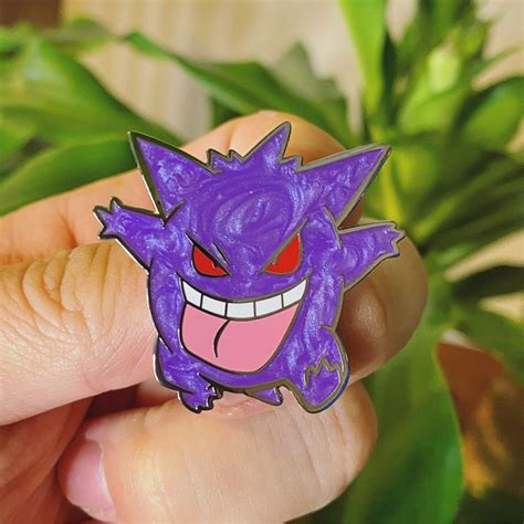Gengar Pokemon Hard Enamel Pin Etsy