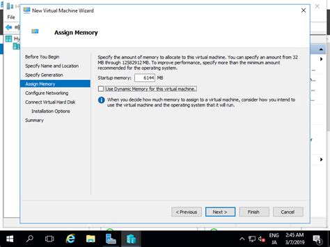 Windows Server 2016 Hyper V Create Virtual Machinewindows