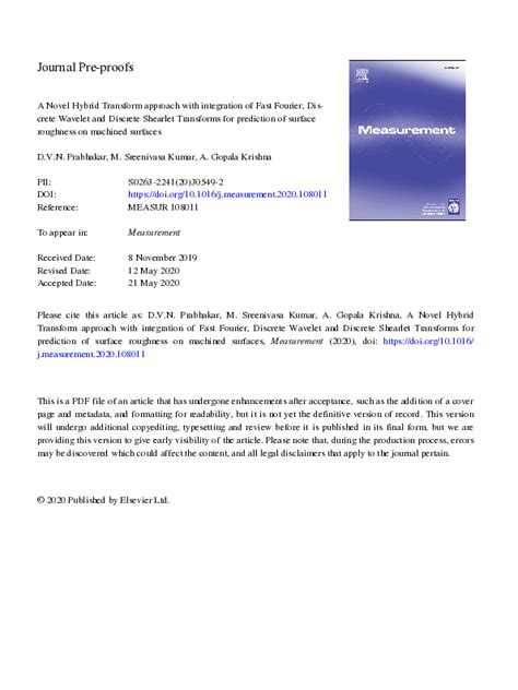 Pdf A Novel Hybrid Transform Approach With Integration Of Fast