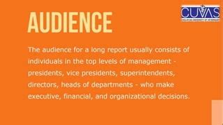 Long Formal Report Writing PPT Long Formal Report Writing PPT