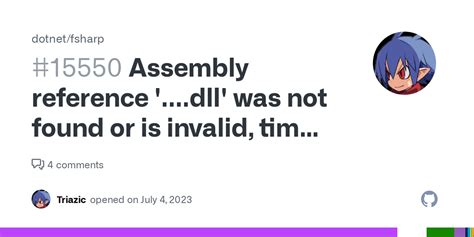 Assembly Reference Dll Was Not Found Or Is Invalid Times Four