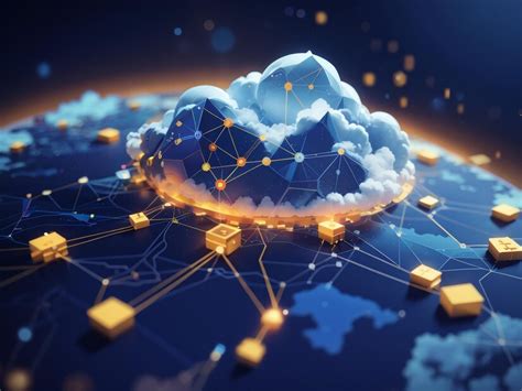 Premium Ai Image Seamless Data Flow Cloud Computing Technology Concept