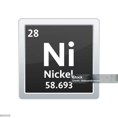 니켈 기호 주기적인 테이블의 화학 적 요소 벡터 스톡 일러스트레이션입니다 0명에 대한 스톡 벡터 아트 및 기타 이미지 0명 3차원 형태 건강관리와 의술 Istock
