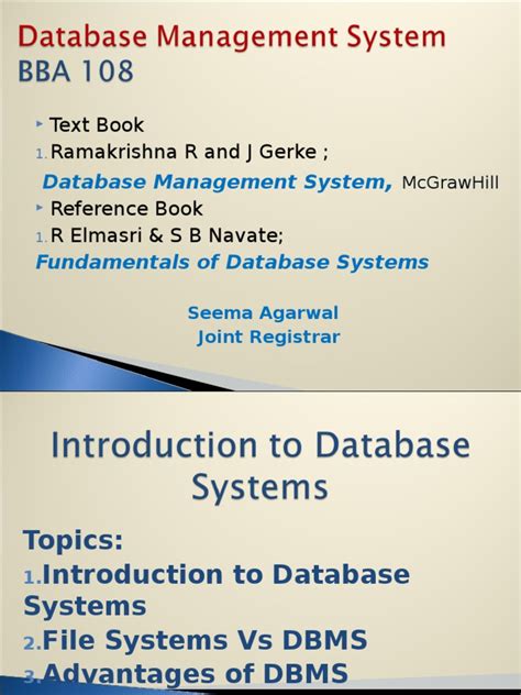 introduction to database systems pdf relational database databases
