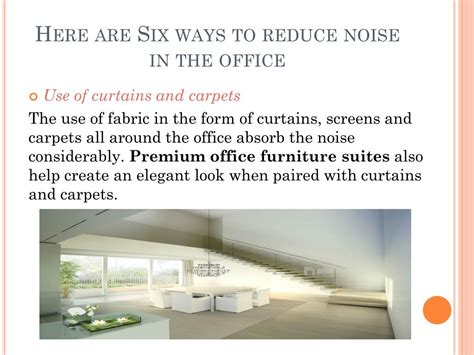 PPT Custom Office Furniture Six Effective Ways To Reduce Noise PowerPoint Presentation ID