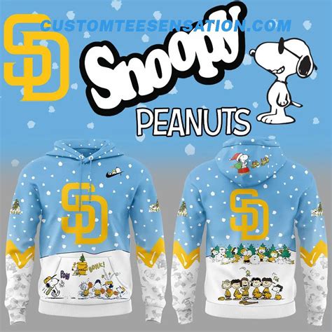 San Diego Padres X 2024 Peanuts And Snoopy Night Hoodie Customteesensation
