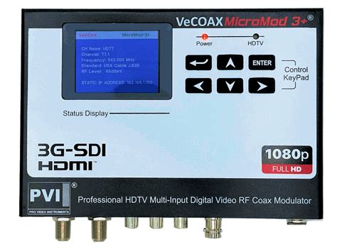Tech Support Page Vecoax Micromod 3 Plus Sdi Pro Video Instruments
