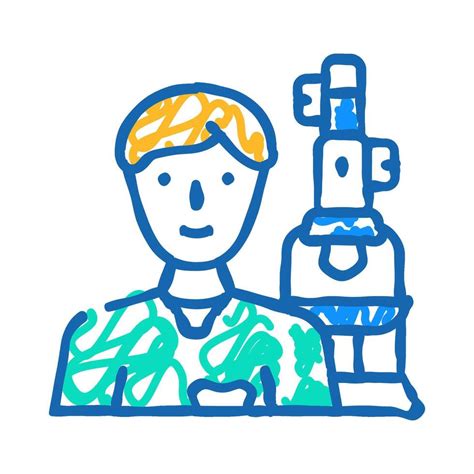 Laboratory Worker Icon Doodle Illustration 49834672 Vector Art At Vecteezy