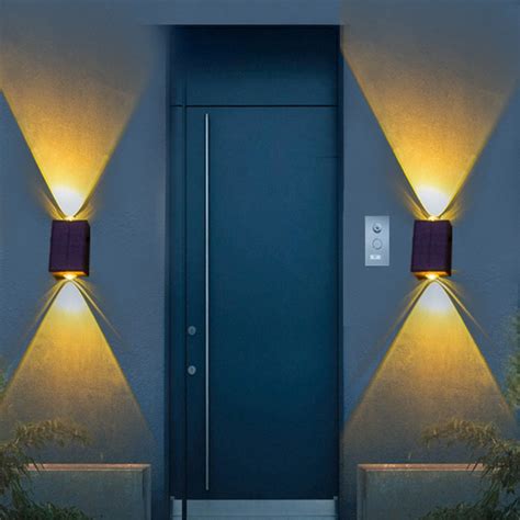 Badu Bg Висока яркост Led Външни слънчеви стенни лампи Водоустойчива