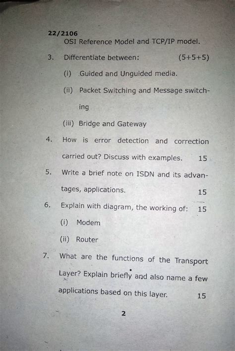 Mgkvp Bca Fifth Semester Question Papers 2022