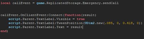 Emergency System Remoteevent Not Sending Variables Scripting Support