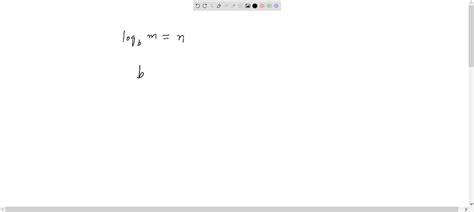 SOLVED The Equation Logb M N Is Equivalent To Which Equation A Nm