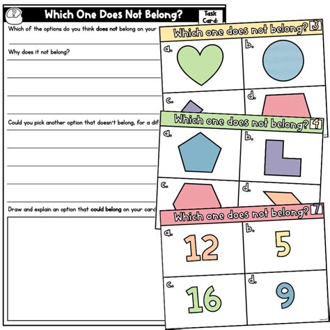 Which One Does Not Belong Open Ended Maths Problems Top Teacher