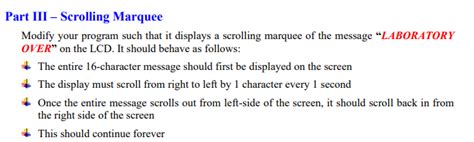 Part I Blinking The Cursor On The LCD The Four Chegg Com