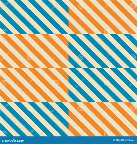 Seamless Abstract Pattern In Constructivism Soviet Style Vector