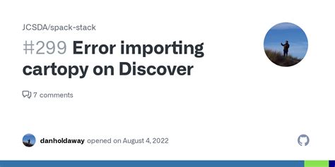 Error Importing Cartopy On Discover Issue JCSDA Spack Stack GitHub