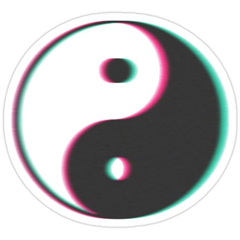 Trippy Yin Yang Stickers By YetiConvention Redbubble