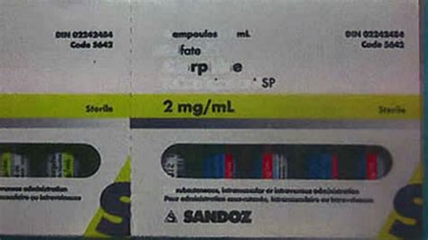 La Livraison Des Ampoules De Morphine A Repris Tva Nouvelles