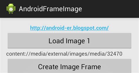 Android Er Create Frame On Bitmap Image