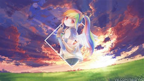 Rainbow Anime Girl Wallpapers Top Free Rainbow Anime Girl Backgrounds