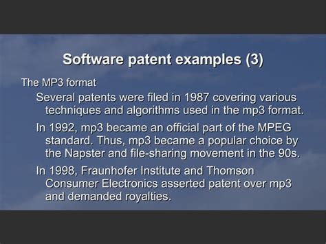 On Software Patenting Ppt