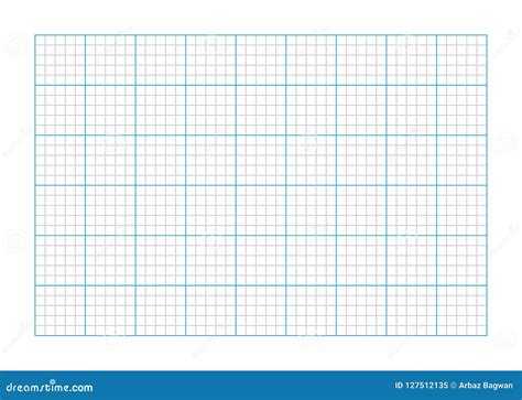 A4 Size Graph Paper Squared Background With Color Graph Vector