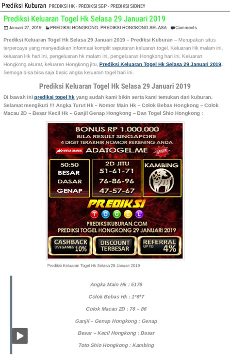 37 Prediksi Keluaran Hk Ntar Malam Seni Togel
