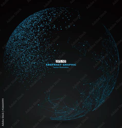World Map Point Line Composition Representing The Global Global Network Connection