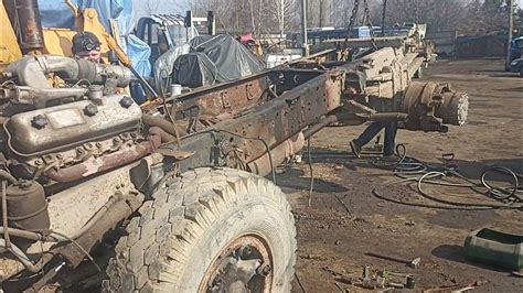 Тест двигателя Ямз 236 не турбо - YouTube