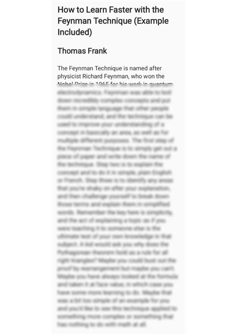 Solution How To Learn Faster With The Feynman Technique Example