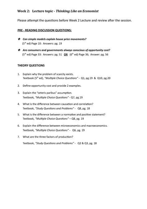 Week 2 Tutorial S1 2021 Week 2 Lecture Topic Thinking Like An