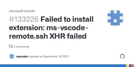 Failed To Install Extension Ms Vscode Remote Ssh XHR Failed Issue Microsoft Vscode