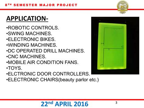 Major Project Report On MEASUREMENT PROTECTION SPEED CONTROL AND GRAPHICAL OBSERVATION OF DC