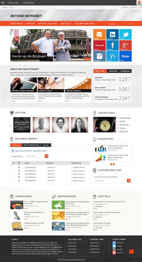 SharePoint Intranet Development Design Beyond Intranet