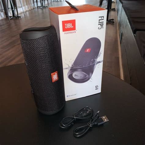 Jbl Flip Waterproof Portable Bluetooth Speaker In Midnight Black Artofit