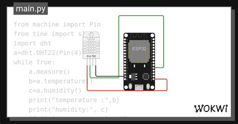 Dht22 With Micropython Wokwi Esp32 Stm32 Arduino Simulator