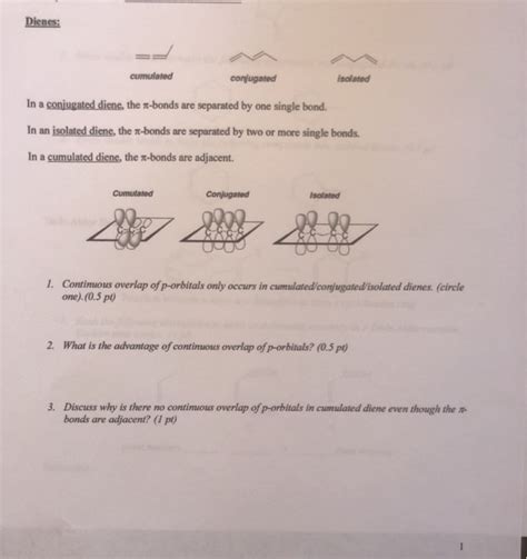 Solved Dienes Cumulated Conjugated Isolated In A Conjugated