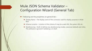 Mule JSON Schema Validator PPTX Web Design And HTML Internet