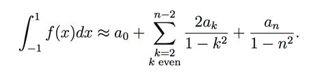 solved write a python code to implement the clenshaw curtis