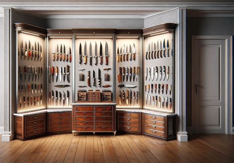 Large Knife Display Case For Knife Collection Vetrina Monolocale Ingold