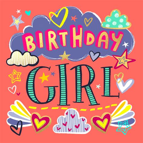 Birthday Girl Free Birthday Card Greetings Island