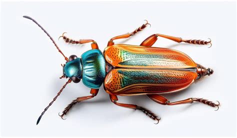 Colorful Beetle With Iridescent Shell Stock Illustration Illustration