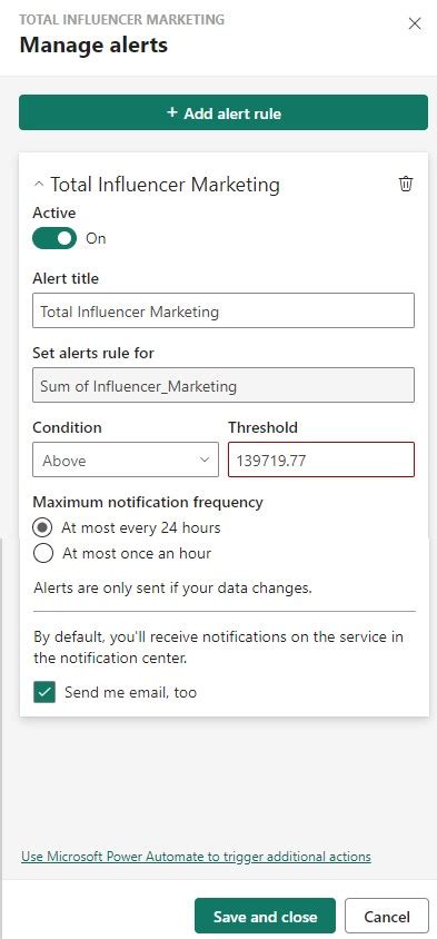 Power Bi Alerts Examples Integration With Power Bi How To Set