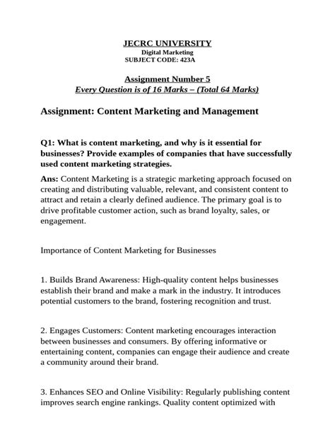 Assignment 5 Dm Pdf Marketing Brand