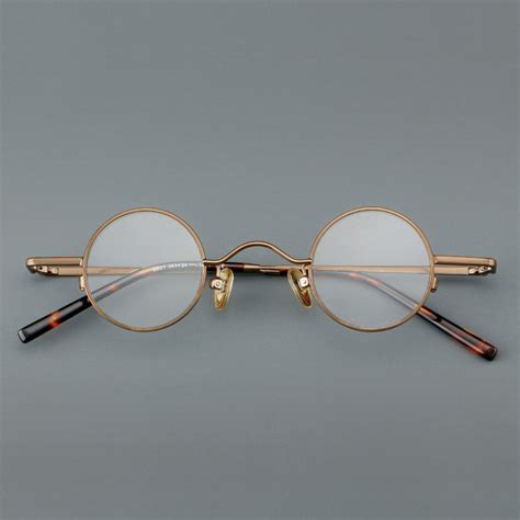 Small Round Optical Glasses Frame Japanese Design Spectacles Men Women Titanium Light Eyewear