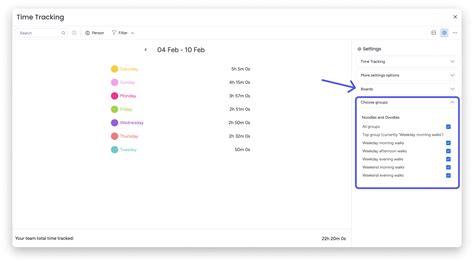 The Time Tracking Widget Support