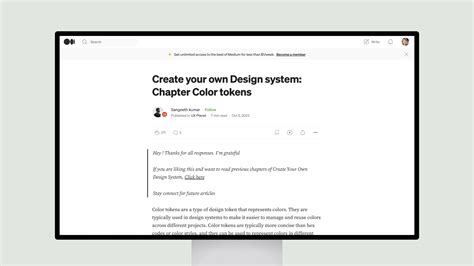 create your own design system chapter color tokens fountn