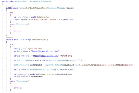 Send An Email Using Graph Api With Certificates In A Net Application