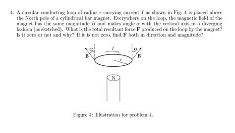 solved 4 a circular conducting loop of radius r carrying