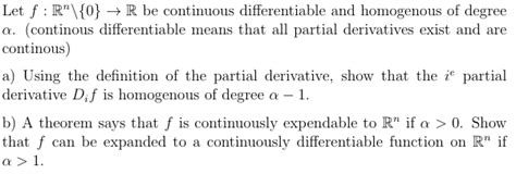 Solved Let F Rn R Be Continuous Differentiable And Chegg